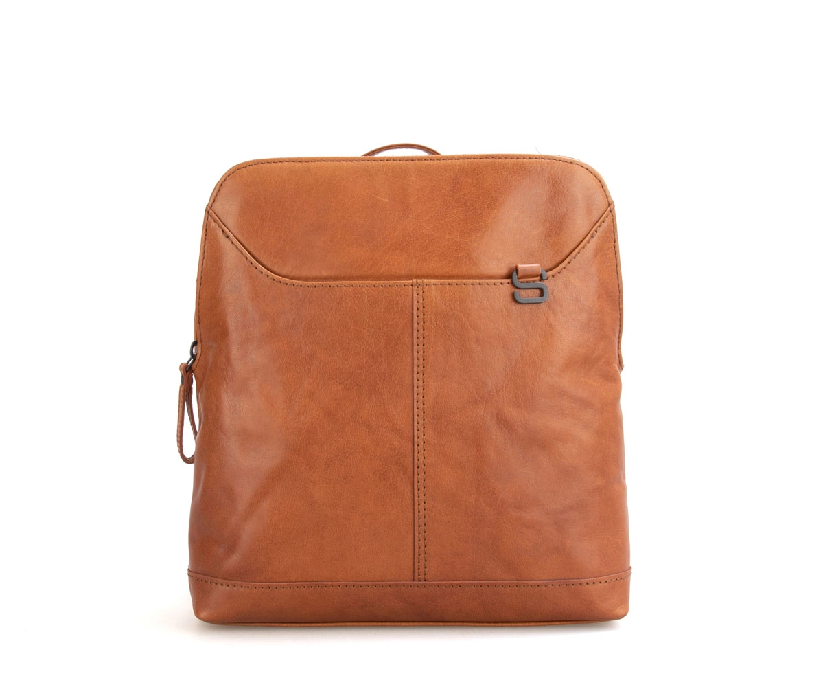 Hnědý kozeny batoh A113147